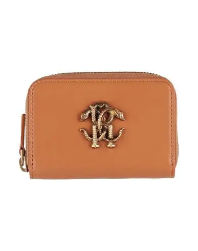 Roberto Cavalli Coin Purse Bull Skin - Camel