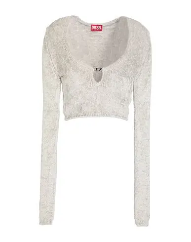 DIESEL® Solid Deep Neckline Sweater - Grey