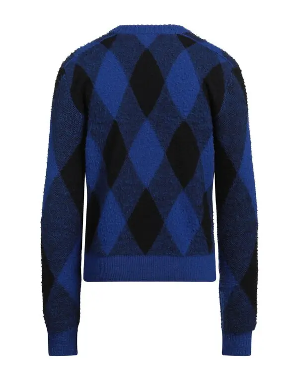 Burberry Wool Geometric-print Sweater - Blue