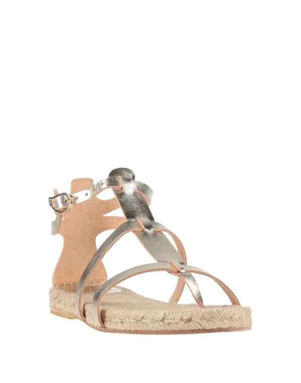 CastaÑer Leather Espadrille Sandals