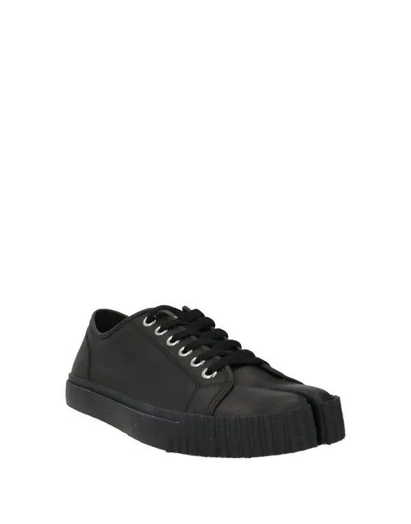 MAISON MARGIELA Leather Low-top Sneakers - Black