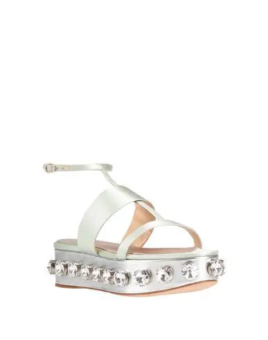 Giambattista Valli Strappy Flatform Sandals - Green