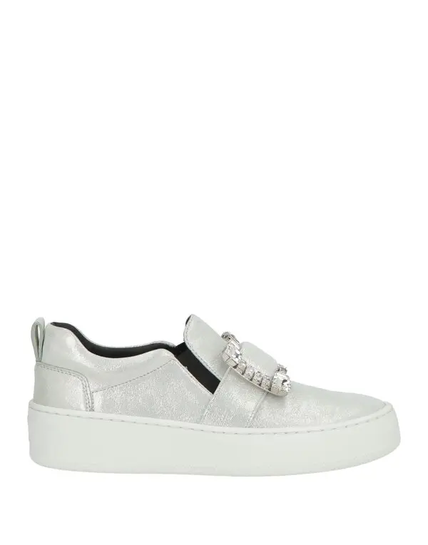 SERGIO ROSSI Leather Sneakers - Grey