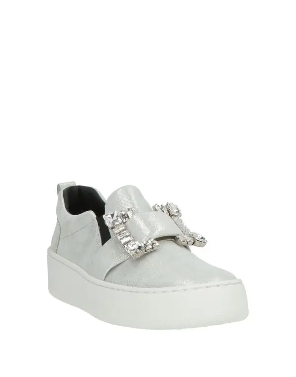 SERGIO ROSSI Leather Sneakers - Grey