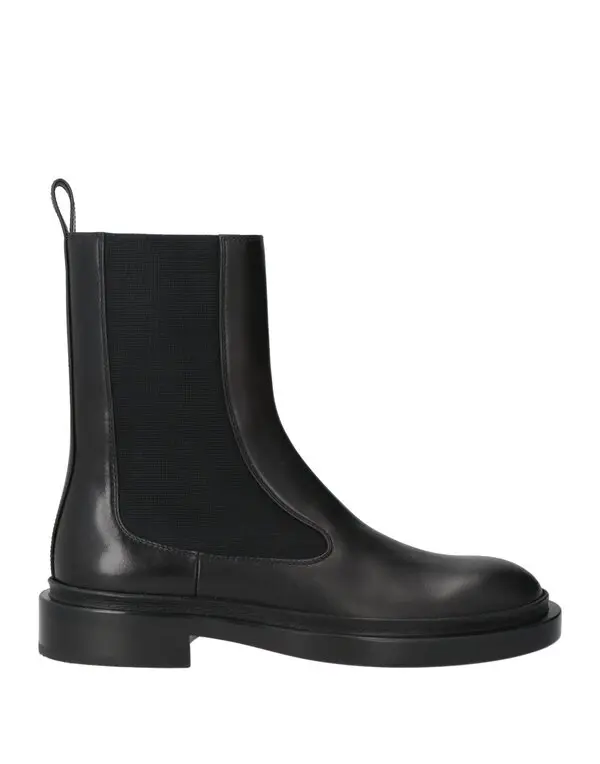 JIL SANDER Leather Chelsea Boots - Black