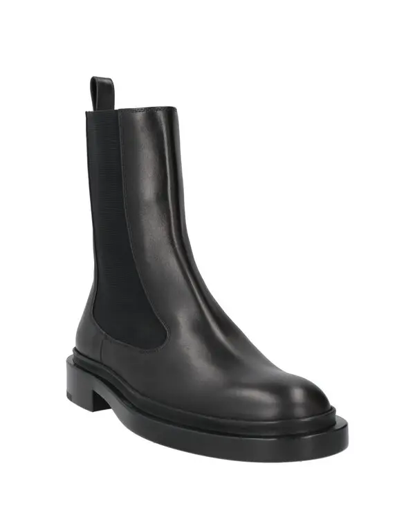 JIL SANDER Leather Chelsea Boots - Black