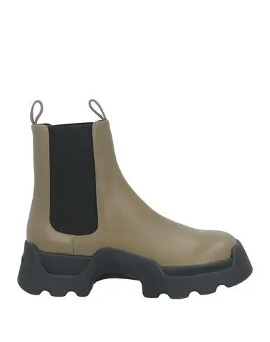 Proenza Schouler Military Leather Ankle Boots - Military Green