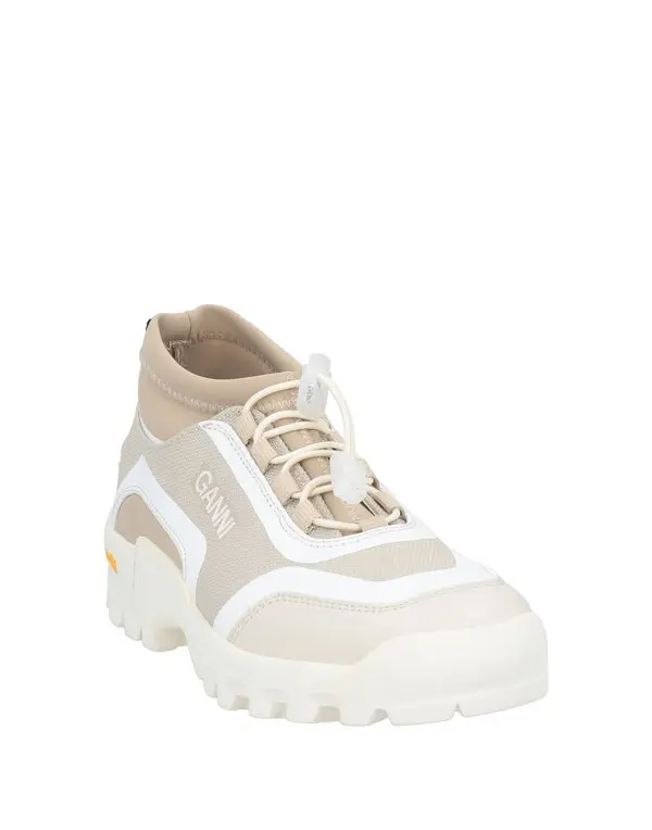 GANNI Low-top Sneakers With Two-tone Design And Lace-up Closure