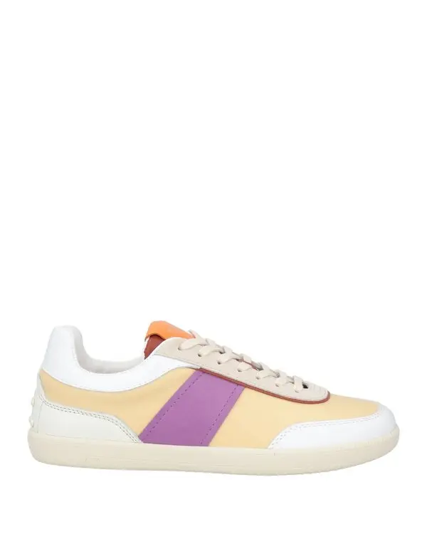 TOD'S Leather Low-top Sneakers - Beige