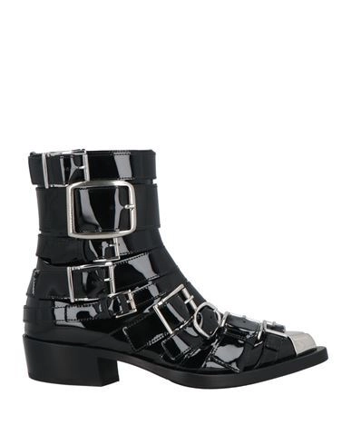 Alexander McQueen Patent Leather Ankle Boots