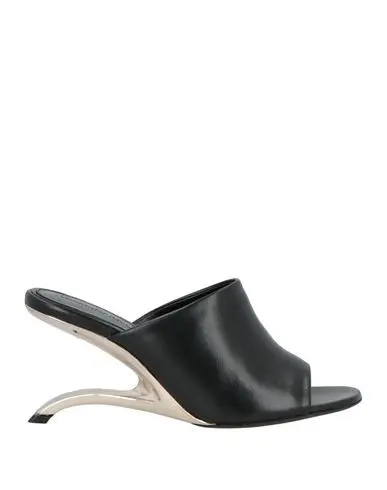 Alexander McQueen Leather Slide Sandals