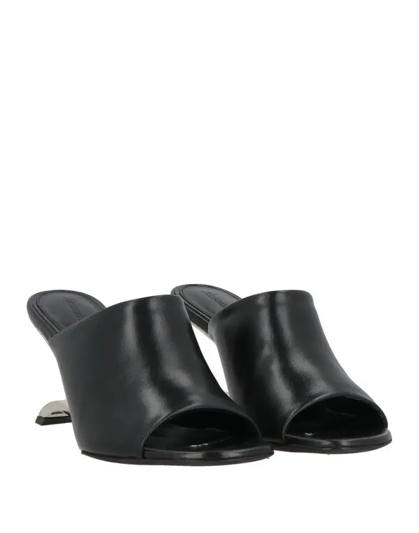 Alexander McQueen Leather Slide Sandals