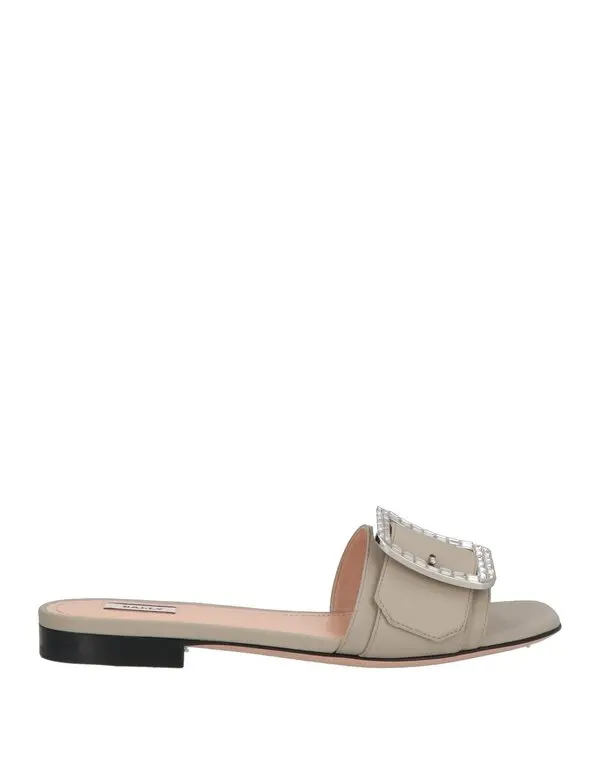 Bally Lambskin Embellished Slide Sandals
