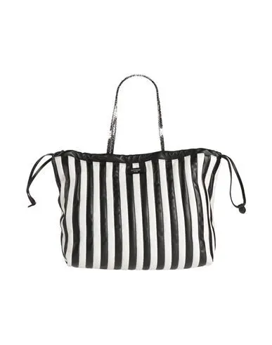 Moschino Leather Striped Tote