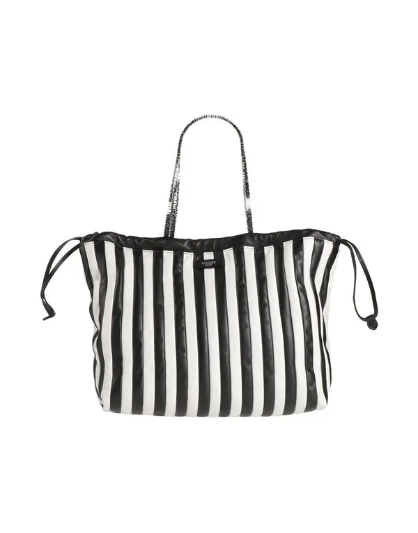 Moschino Leather Striped Tote