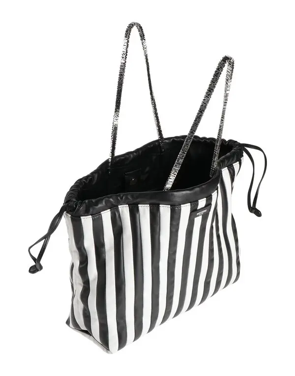 Moschino Leather Striped Tote