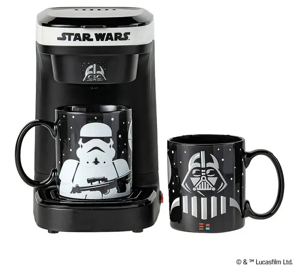 UNCANNY BRANDS Star Wars Single-serve Coffee Ma Ker W/ Mugs - One-color