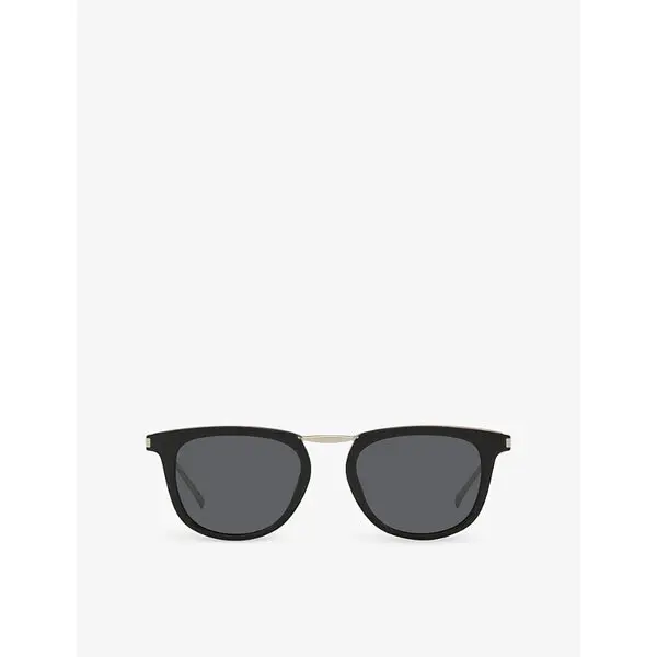Saint Laurent Sl 753 Branded Sunglasses - Black