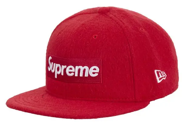 Supreme Mohair Box Logo Cap - Red