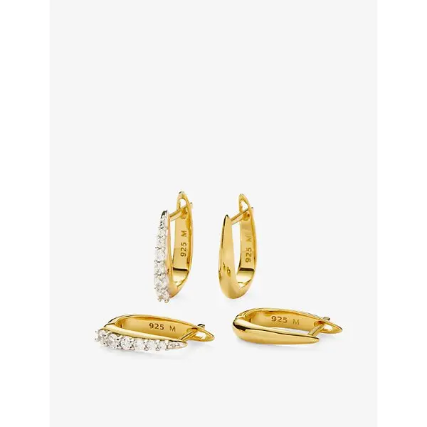 MISSOMA Claw Huggies Earring Set - Gold