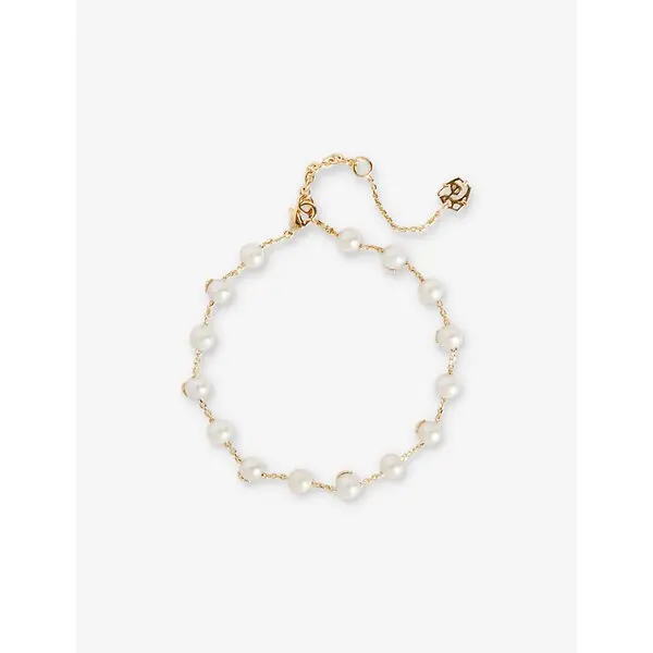Burberry Yellow Gold-plated Brass And Pearl Bracelet - Gold/pearl