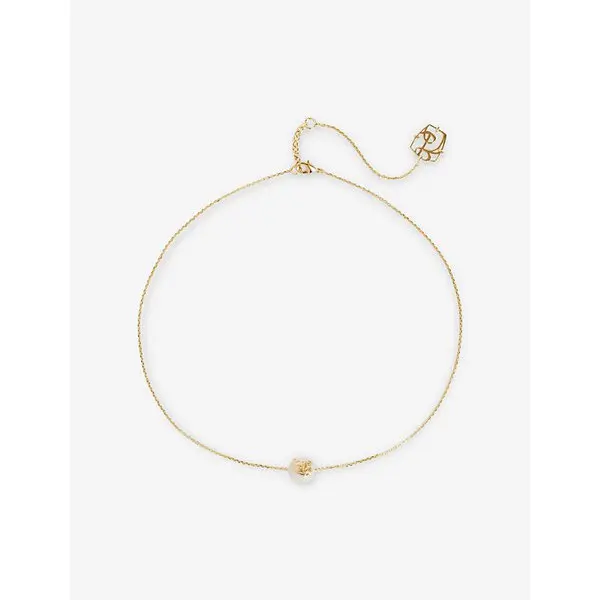 Burberry Yellow Gold-plated Brass And Pearl Necklace - Gold/pearl