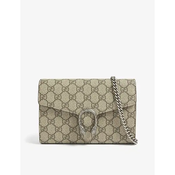 Gucci Gg Supreme Dionysus Wallet-on-chain - Beige