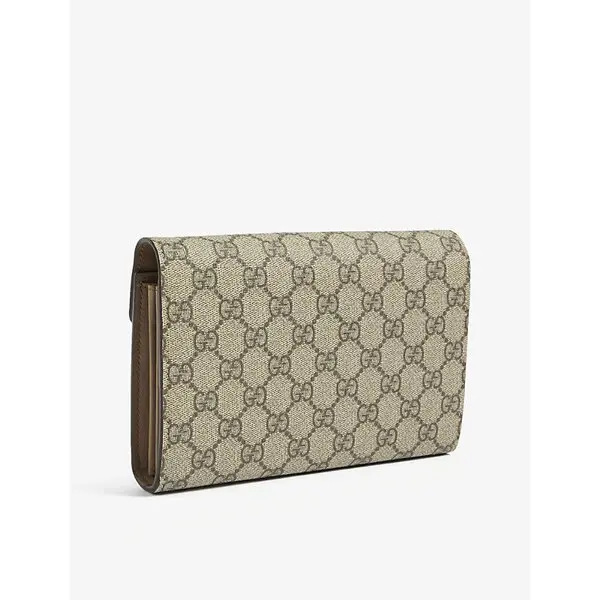 Gucci Gg Supreme Dionysus Wallet-on-chain - Beige