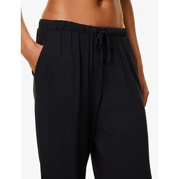 Eberjey Gisele Relaxed Modal-jersey Pyjama Set - Black
