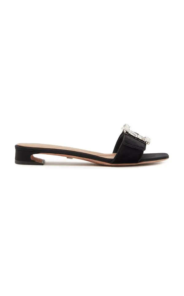 Dolce & Gabbana Buckled Velvet Sandals