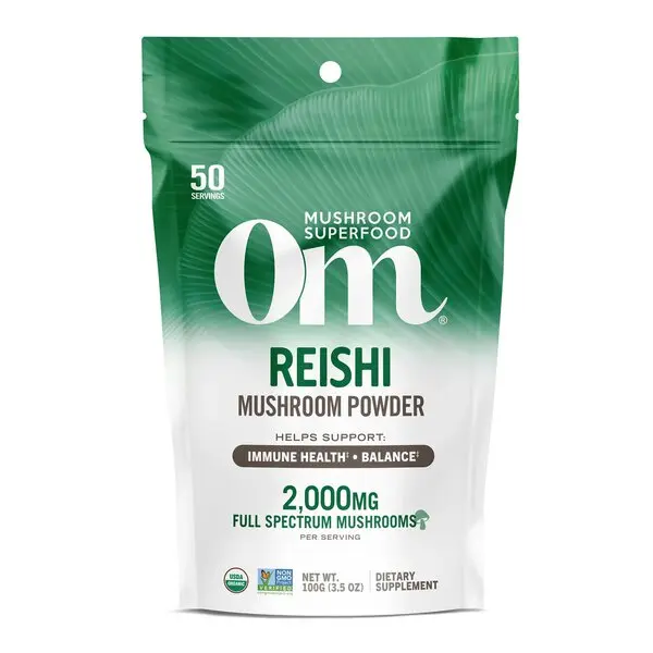 OM MUSHROOM Reishi Mushroom Superfood Powder 100 Grams - One-color