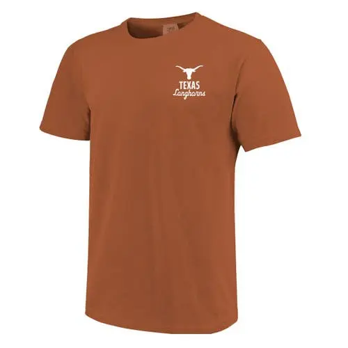 IMAGE ONE Texas Orange Texas Longhorns Comfort Colors Mascot Overlay T-shirt
