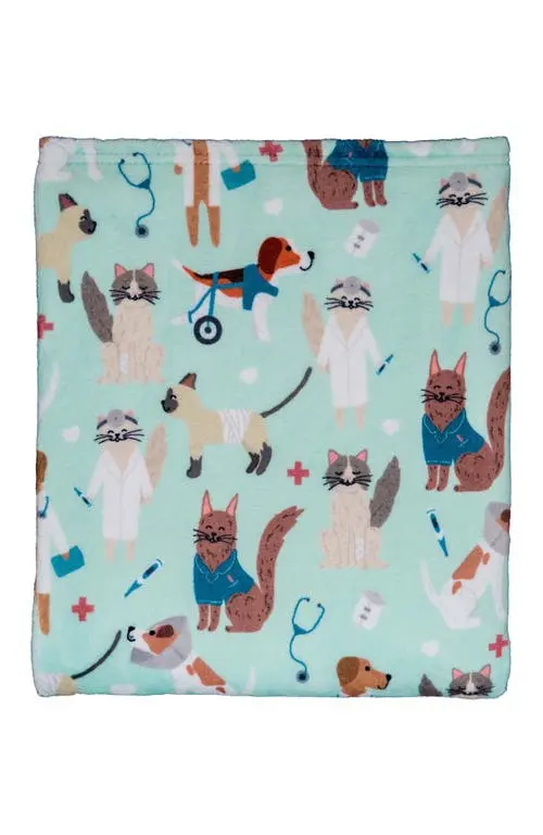 PUPPINGTON Pupper Snuggles Throw Blanket - Seaform Serenity