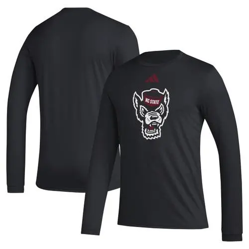 Adidas Nc State Wolfpack Primary Locker Logo Long Sleeve T-shirt