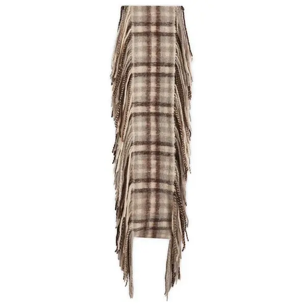HOLZWEILER Tassel Scarf - Brown Check