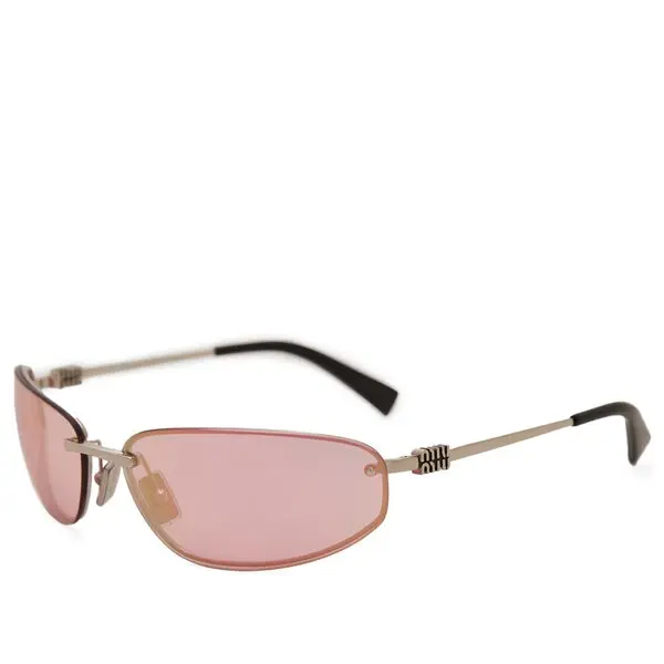 Miu Miu A50s Sunglasses - Silver/pink Mirror Lilac