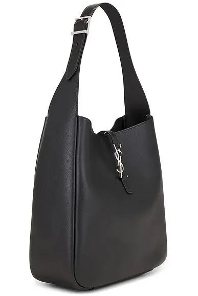 Saint Laurent Large Le 5 A 7 Supple Hobo Bag - Nero