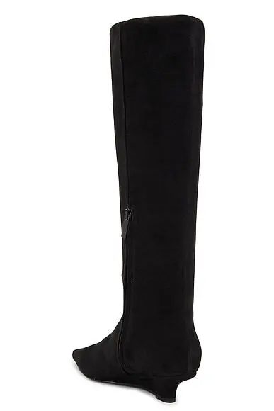 TOTEME Sharp Suede Knee High Boots