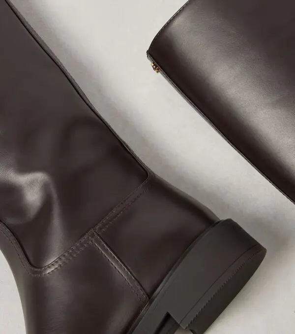 GIANVITO ROSSI Ascott Leather Knee-high Boots - Brown