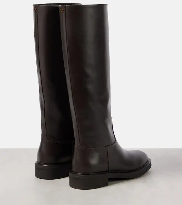 GIANVITO ROSSI Ascott Leather Knee-high Boots - Brown