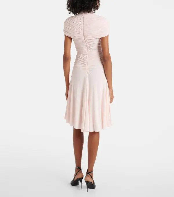 Alaïa Ruched Jersey Midi Dress