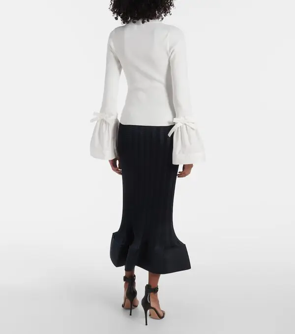 Simkhai Agata Ruffled Top - White