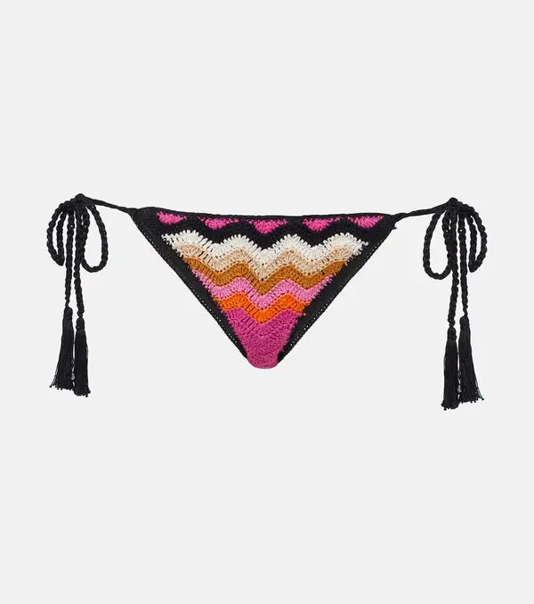 Anna Kosturova Striped Bikini Bottom - Multicoloured
