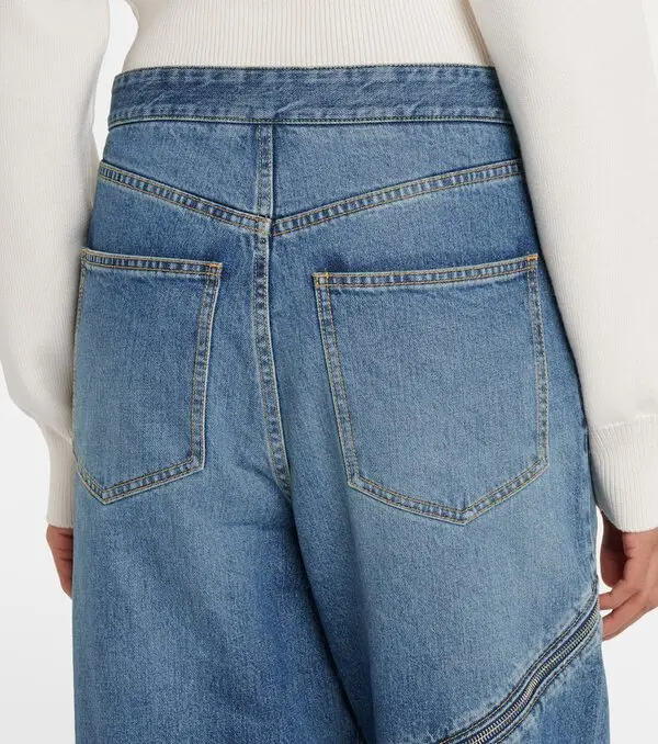 Alaïa Zip-up Wide-leg Jeans