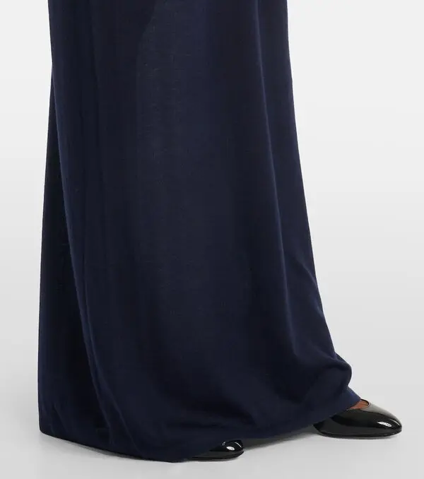 Alaïa Cashmere Maxi Dress - Blue