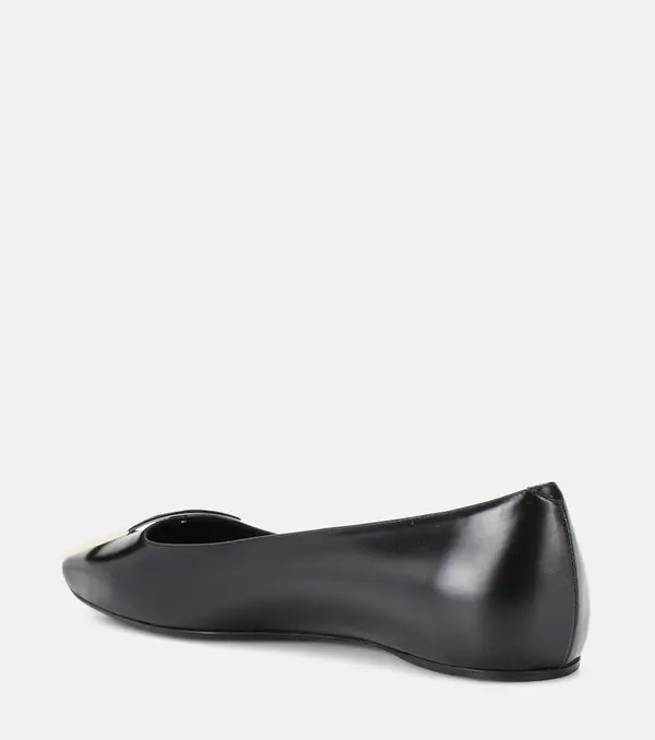 ROGER VIVIER Belle Vivier Ballet Flats - Black