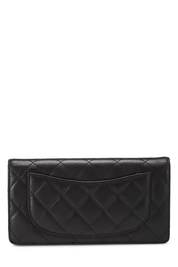 Chanel Quilted Lambskin Classic Long Yen Wallet