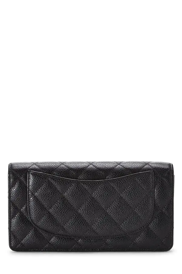 Chanel Quilted Lambskin Classic Long Yen Wallet