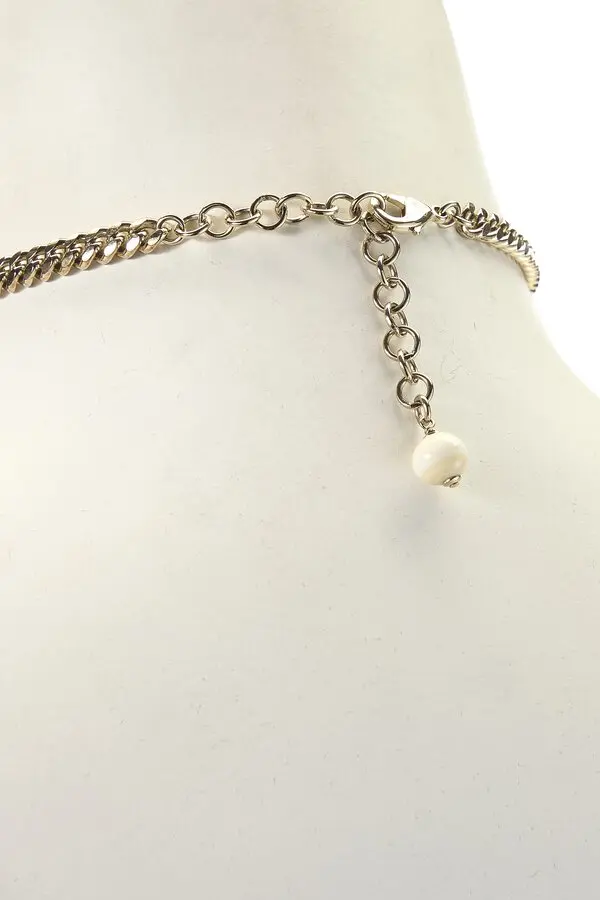 Chanel Crystal Cc Choker Necklace - Gold