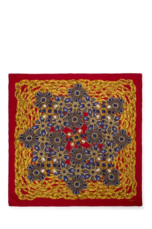 Chanel Gripoix Silk Scarf